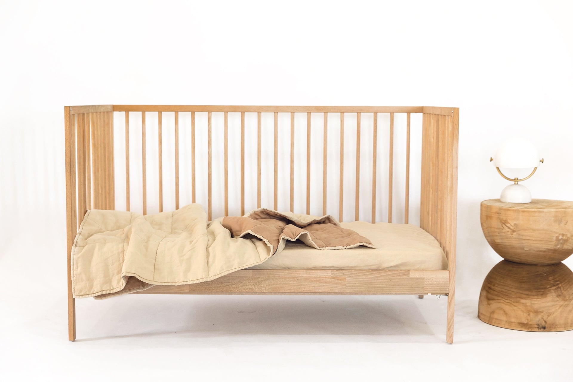 Quilted Cot Blankets - Nursery Bedding - Max Linen